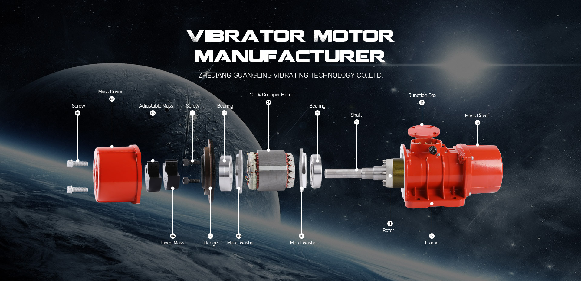Custom Industrial Electric Vibrating Motors Manufacturers